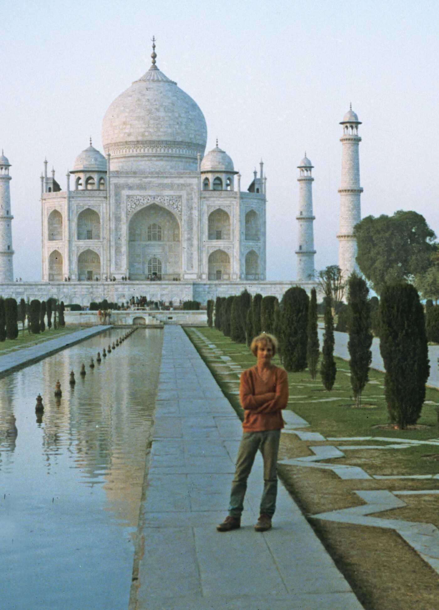 India, Jeff Shea At Taj Mahal After Pilgrimage, 1984 : Jeff Shea